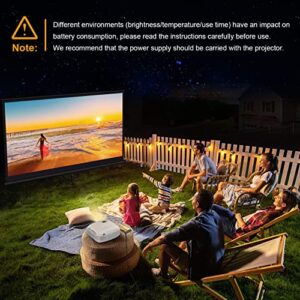 HD Projector with WiFi and Bluetooth- XOPPOX 1080P Native Video Projector for Outdoor Movies with 100'' Screen, Home Theater Wireless Projector Compatible with HDMI/USB/Laptop/PC/ PS4/smartphones