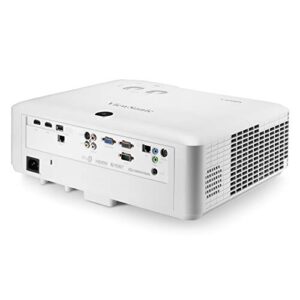 ViewSonic LS850WU 5000 Lumens WUXGA Networkable Laser Projector with One-Wire HDBT 1.6x Optical Zoom Vertical Horizontal Keystone and Lens Shift