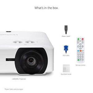 ViewSonic LS850WU 5000 Lumens WUXGA Networkable Laser Projector with One-Wire HDBT 1.6x Optical Zoom Vertical Horizontal Keystone and Lens Shift