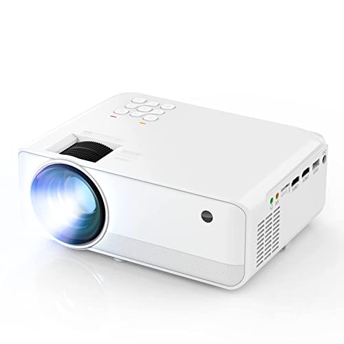 Projector Mini 1080P Supported Portable Projector Home Cinema Movie Projector with VGA, HDMI, TF, AV, USB and Remote Control