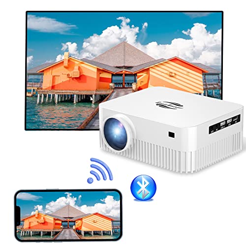 Mini Projector WiFi Movie Outdoor Projector Native 1080P Full HD Multimedia Home Theater 120" Supports with Smartphone/PC/TV Stick