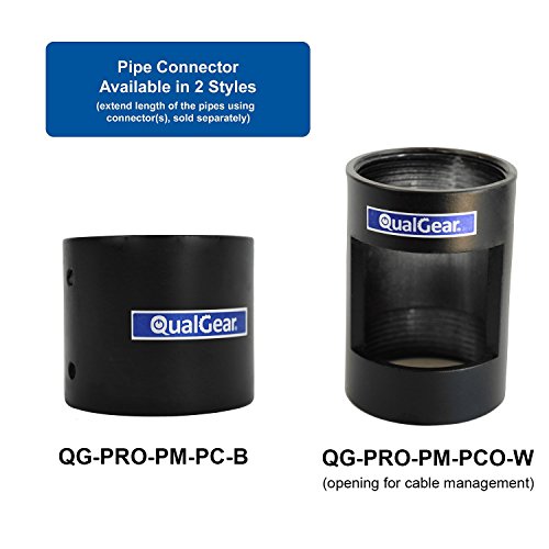 QualGear QG-PRO-PM-PC-B Pro-AV 1.5" Npt Threaded Pipe Connector Projector Accessory