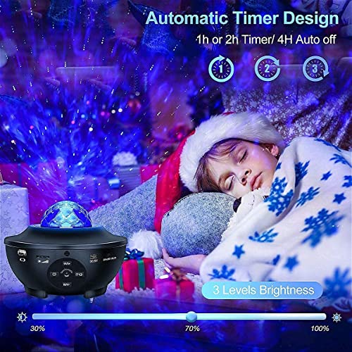 Galaxy Projector Star Projector Work with Alexa Google Home Galaxy Cove Projector with Bluetooth Music Speaker, Galaxy Globe Projector Remote Control Galaxy 360 Pro Galaxy Light Projector for Bedroom