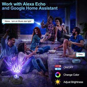 Galaxy Projector Star Projector Work with Alexa Google Home Galaxy Cove Projector with Bluetooth Music Speaker, Galaxy Globe Projector Remote Control Galaxy 360 Pro Galaxy Light Projector for Bedroom