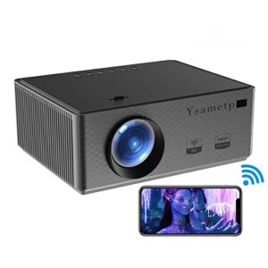 native 1080p 5g wifi bluetooth projector, 9500l mini projector support 4k android/ios sync screen 280″ max screen, home movie theater video projector compatible w/tv stick hdmi usb av tf pc laptop