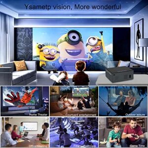 Native 1080P 5G WiFi Bluetooth Projector, 9500L Mini Projector Support 4K Android/iOS Sync Screen 280" Max Screen, Home Movie Theater Video Projector Compatible w/TV Stick HDMI USB AV TF PC Laptop