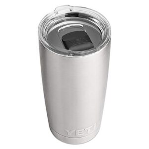 yeti rambler 20 oz tumbler, stainless steel, vacuum insulated with magslider lid, stainless