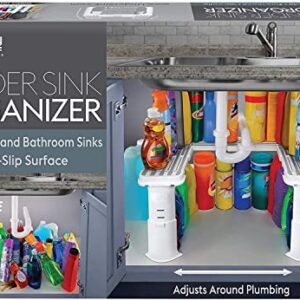 Spicy Shelf Expandable Under Sink Organizer and Storage I Bathroom Under the Sink Organizer Kitchen Under Sink Shelf I Cleaning Supplies Organizer Under Sink Storage I EXPANDABLE HEIGHT DEPTH & WIDTH