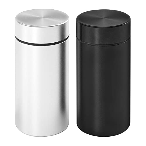 OZCHIN Aluminum Storage Jar Portable Airtight Smell Proof Container Bottle Multipurpose Storage Container for Spices, Coffee & Teas 80ml