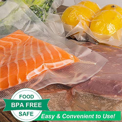 ATSAMFR 6 Pack 8"x20'(3Rolls) and 11"x20' (3Rolls) Vacuum Sealer Bags Rolls with BPA Free,Heavy Duty,Great for Vac Storage or Sous Vide Cooking