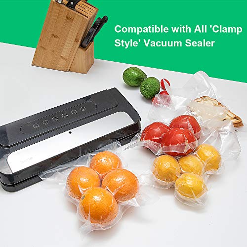 ATSAMFR 6 Pack 8"x20'(3Rolls) and 11"x20' (3Rolls) Vacuum Sealer Bags Rolls with BPA Free,Heavy Duty,Great for Vac Storage or Sous Vide Cooking