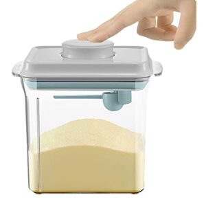 cozey daily formula dispenser container with scraper pop up food container airtight 600g 1700ml – updated design, rectangle