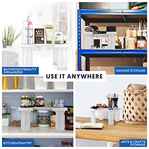 Savvy Shelf Adjustable Pantry & Can Storage Organizer - Storage Kitchen Cabinet Organizer - Pantry Organization & Storage Can Organizer for Pantry & Cupboard