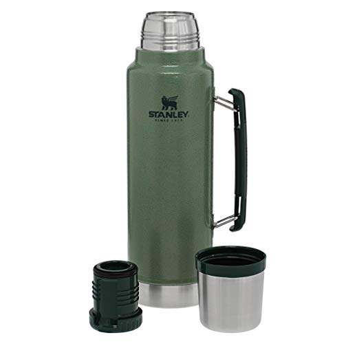 Stanley Classic Vacuum Insulated Wide Mouth Bottle - BPA-Free 18/8 Stainless Steel Thermos for Cold & Hot Beverages – Keeps Liquid Hot or Cold for Up to 24 Hours