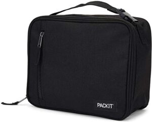 packit freezable classic lunch box, black