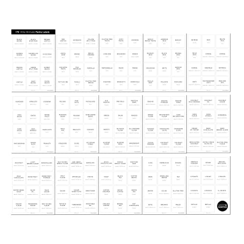 179 Kitchen Pantry Labels for Food Containers | Minimalist Food Labels for Jars | Kitchen Labels for Storage Bins | Black Text on White Jar Labels Stickers | Pantry Labels for Containers Preprinted