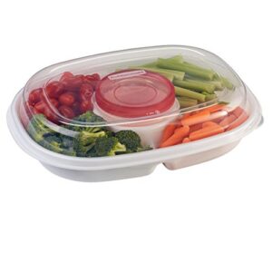 rubbermaid party platter, clear