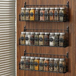 NETANY 25 Pcs Spice Jars with Labels - Glass Spice Jars with Shaker Lids, Minimalist Spice Labels Stickers, Collapsible Funnel, 4oz Seasoning Containers Bottles for Spice Rack, Cabinet, Drawer