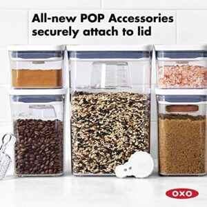 OXO Good Grips 3-PC Small Square Short POP Container Set, White