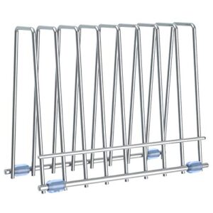 reusable storage bags rack, drying rack for storage bags, stainless stand for reusable storage bags, file organizer desktop storage book shelf (silver)