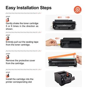 v4ink 3PK Compatible Toner Cartridge Replacement for HP 05A CE505A Toner Ink Cartridge for HP P2035 P2035n P2055dn P2055 P2055d, Pro 400 m401n m401dne m401dw MFP M425dn M425dw Printer