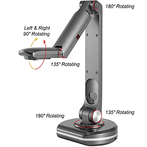 JOYUSING V500S 8MP HD USB Document Camera for Teachers with Light, Mac, Windows, Chromebook Compatible Excellent for Online Teaching, Distance Learning, Web Conferencing