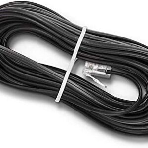 THE CIMPLE CO Phone Line Cord 50 Feet - Modular Telephone Extension Cord 50 Feet - 2 Conductor (2 pin, 1 line) Cable - Works Great with FAX, AIO, and Other Machines - Black