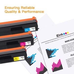 E-Z Ink (TM) Compatible Toner Cartridge Replacement for Brother TN-433 TN433 TN433bk TN431 Compatible with HL-L8260CDW HL-L8360CDW MFC-L8610CDW MFC-L8900CDW (Cyan, Magenta, Yellow, 3 Pack)