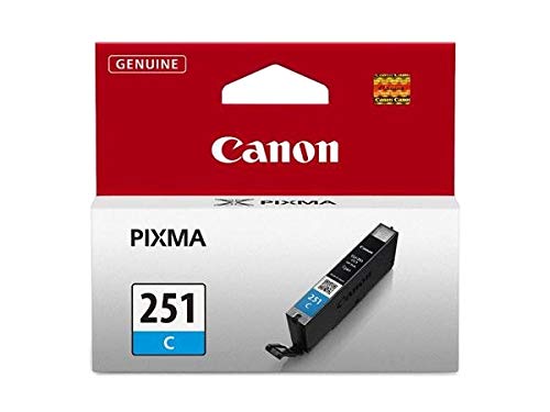 Canon 6514B001 CLI-251C Ink Cartridge - Cyan - Inkjet - 304 Page - OEM