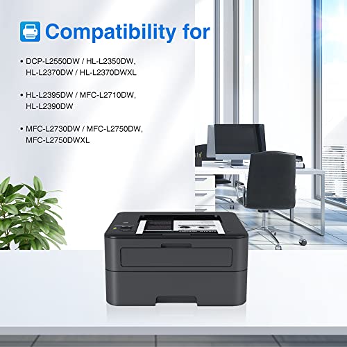 MYCARTRIDGE Compatible Toner Cartridge Replacement for Brother TN-760 TN760 TN-730 TN730 to use with HL-L2350DW HL-L2370DW HL-L2390DW MFC-L2710DW MFC-L2750DW HL-L2395DW DCP-L2550DW (1-Black)