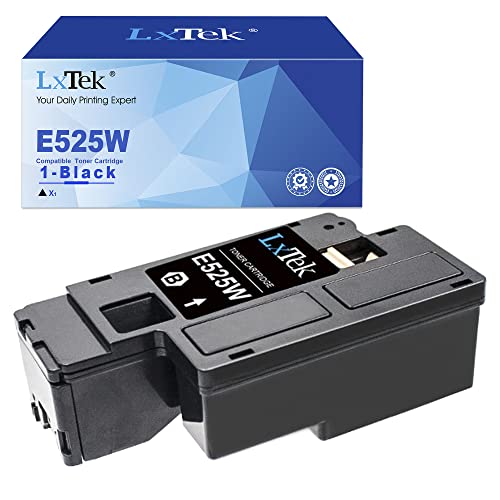 LxTek Compatible Toner Cartridge Replacement for Dell E525W E525DW E525 525 to use with E525W Color Laser Printer (1 Black, High Yield)