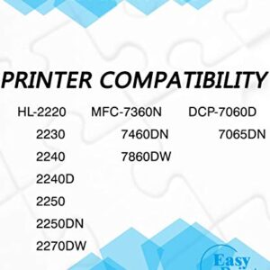 2-Pack Compatible TN450 TN-450 Toner Cartridge TN-420 Used for Brother DCP-7060D DCP-7065DN HL-2220 HL-2270DW HL-2240D MFC7360N Printer (2X Black), by EasyPrint