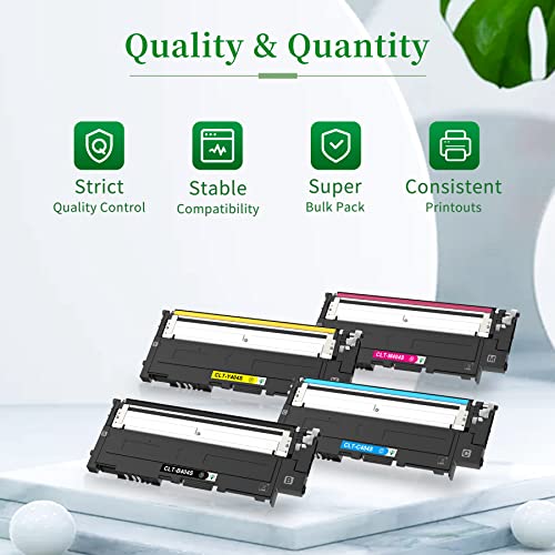 GREENSKY Compatible Toner Cartridge Replacement for Samsung CLT 404S CLT-C404S CLT-M404S CLT-Y404S for Xpress C430W C430FW C480FW SL-C430W SL-C480W SL-C480FN Printer (Black, Cyan, Yellow, Magenta)