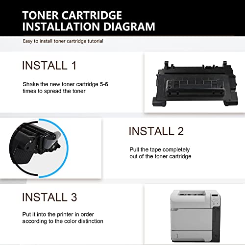 90X Black High Yield Toner Cartridge (1-Pack) - DRWN Compatible 90X Toner Cartridge Replacement for HP Enterprise M4555f M4555h MFP 600 Printer M602n M603n M601dn M602dn Printer, CE390X