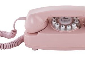 Crosley CR59-PI Princess Phone with Push Button Technology, Pink