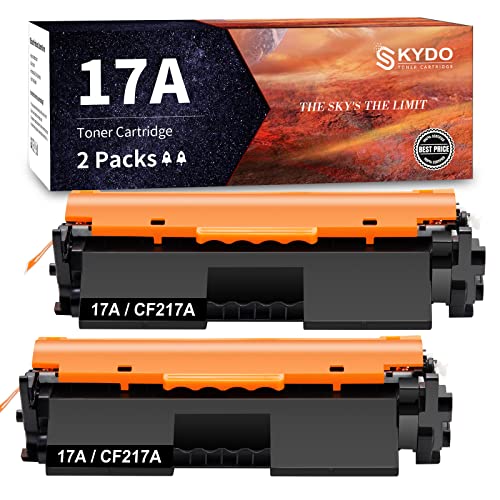 CF217A 17A Black Toner Cartridge Replacement for HP 17A CF217A Perfectly Works with Laserjet Pro M102w MFP M130fw M130nw M130fn M130a M130 M102a M102 Printer (2 Packs, Black)