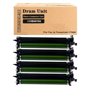 riut compatible 113r00782 bk/c/y/m drum unit for xerox versalink c7000 printer photo conductor unit (80,000pages) 4pcs