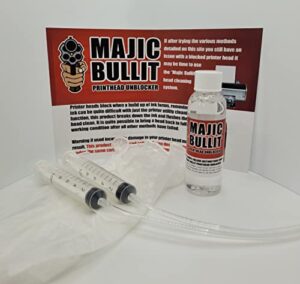 majic bullit print head cleaner and unblocker kit, mb01