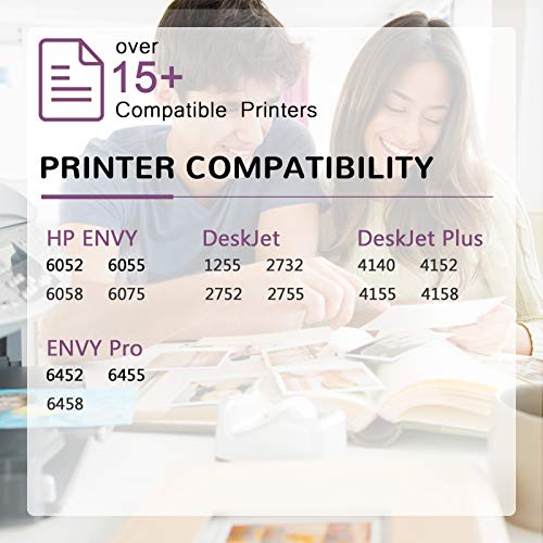 Inktopia Remanufactured Ink Cartridge Replacement for HP 67XL 67 XL for Envy 6055e 6052 6058 Envy Pro 6455e 6452 6458 DeskJet 1255 2732 2752 2755e 4140 4155e Printer (1 Black 1 Tri-Color)