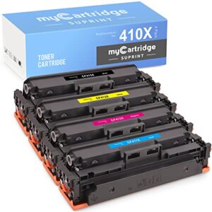 mycartridge suprint 410x cf410x toner cartridge compatible toner cartridge replacement for hp 410x cf410x 410a cf410a use with color pro mfp m477fnw m452dn m452dn m477fdw m477fnw printer cf410x