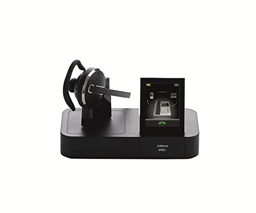 Jabra PRO 9470 Mono Wireless Headset with Touchscreen for Deskphone, Softphone & Mobile Phone (Certified Refurbished)