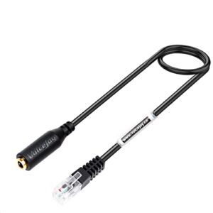 standard 3.5mm jack smartphone headset adapter cable converter to rj9 plug for cisco unified office telephone 7970 7940 7941 7942 7971 etc