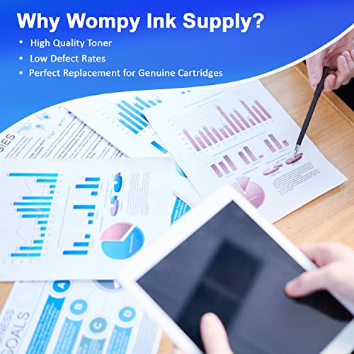 Wompy Ink Supply 2 Pack Remanufactured HP 64 XL Black Cartridges (2 Black Cartridges)