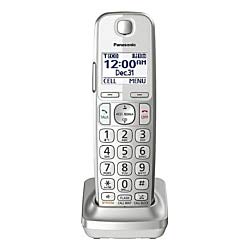 panasonic cordless phone handset accessory compatible with kx-tge463s / kx-tge474s / kx-tge475s series cordless phone systems – kx-tgea40s (silver)