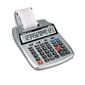 canon p23dhv p23-dhv 12-digit printing calculator, purple/red print, 2.3 lines/sec