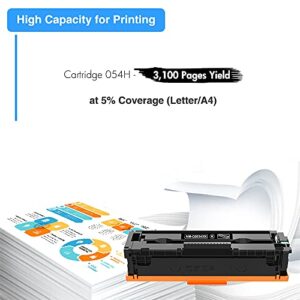 TRUE IMAGE Compatible Toner Cartridge Replacement for Canon 054H 054 Black Toner for Canon Color ImageCLASS MF644Cdw MF642Cdw LBP622Cdw MF641Cdw CRG054H CRG 054 High Yield Printer (Black, 1-Pack)