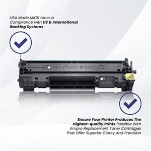 Ampro's CF248A MICR Compatible Toner Cartridge Replacement for HP CF248A 48A MICR or HP 48A for HP Laserjet M29W M15W, M15a, MFP M28a/MFP M28w - Prints 1000 Checks!