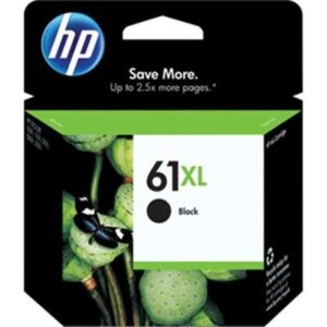 hp 61 black high yield and tri-color standard yield ink cartridge, 2/pack (cz138fn#140)