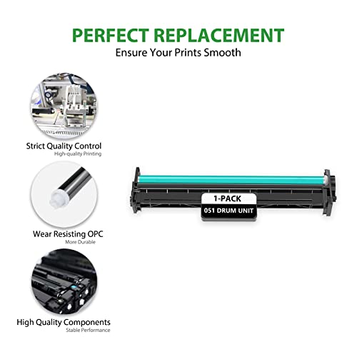 051 Drum Unit Compatible Replacement for Canon 051 Drum Unit Work with imageCLASS MF264dw MF267dw MF269dw LBP162dw LBP160 MF260 LBP260 Series Laser Printer(1 Pack, 23,000 Pages)