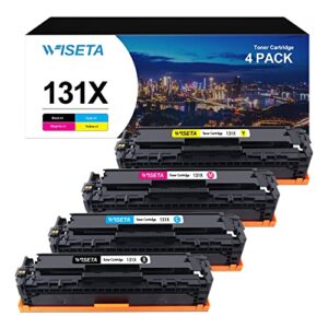 131x 131a toner m251nw toner compatible cartridge replacement for hp 131x cf210x 131a toner cartridge 4 pack compatible with hp pro 200 color m251nw m251n, pro 200 color mfp m276nw m276n printer